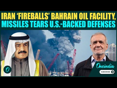 Iran STRIKES Bahrain’s Petroleum Company Near U.S Base in Chilling VIDEO | IRGC Vows To CRUSH Bases