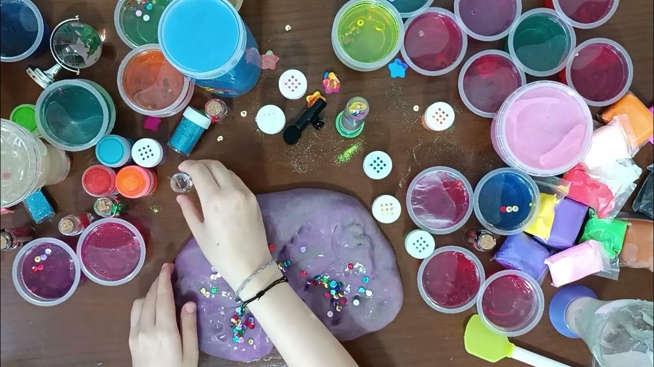 Ultimate Slime Fun: Playing, Mixing, and Decorating Different Slimes - YouTube