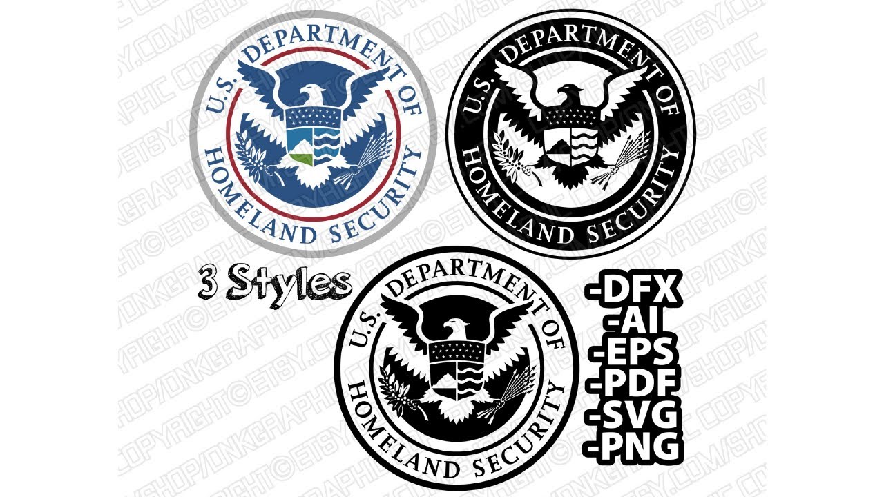 Homeland Security SVG Sticker Decal Silhouette Cameo Cricut Cut File ...
