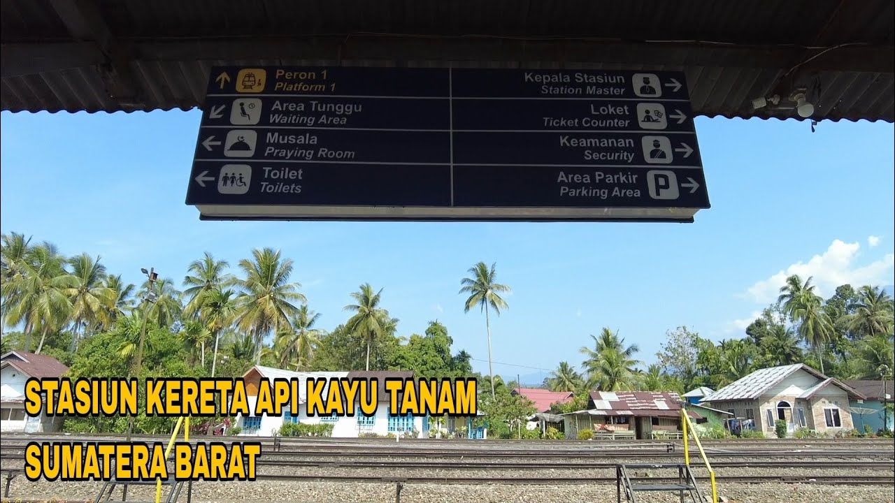 Stasiun Kereta Api Kayu Tanam Sumatera Barat - YouTube