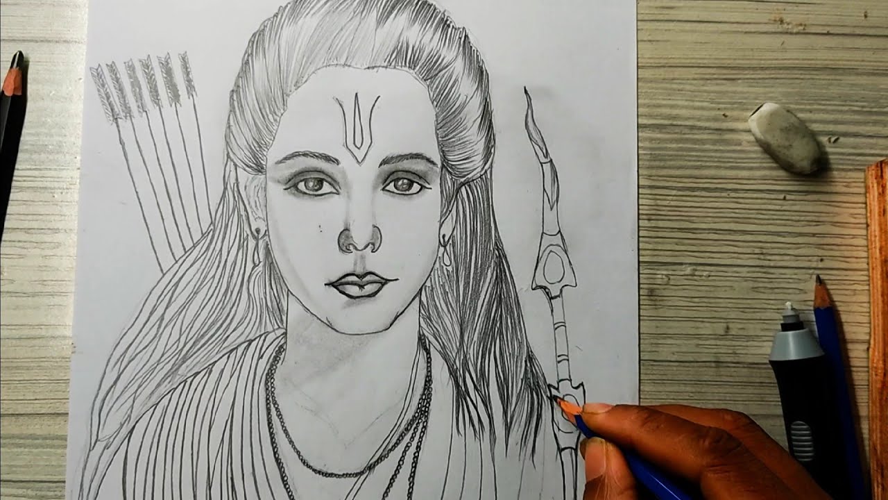 💖Shree Ram Drwoing Art's💖 | How To Drwo Ram Drwo | Art You | - YouTube