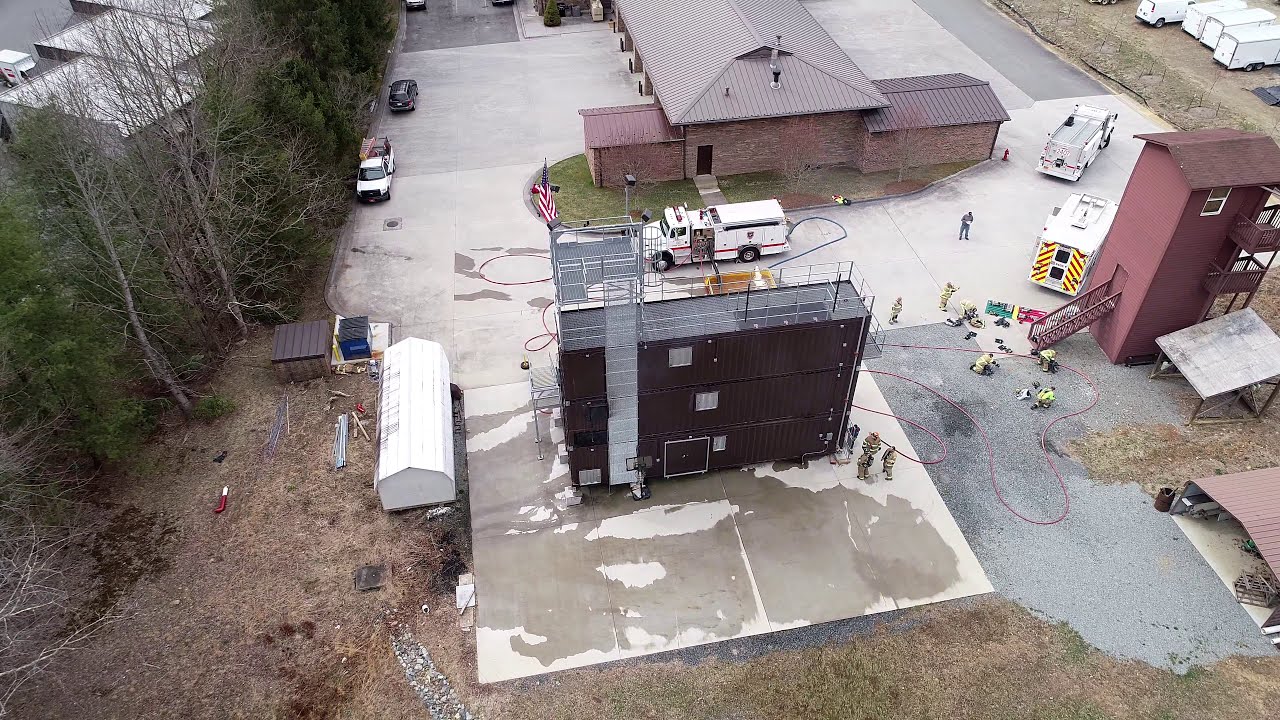 Fire Training Structure in Foscoe, NC - YouTube