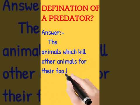 What Does The Word Predator Mean In Science