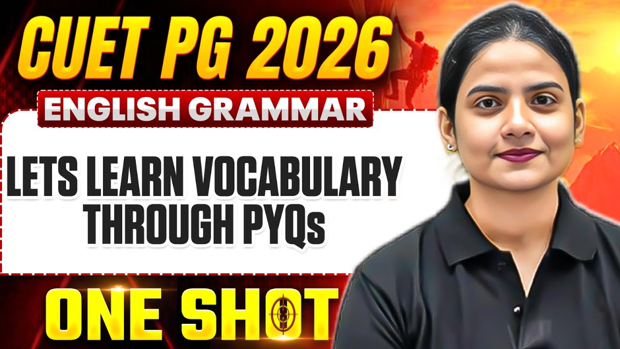 CUET PG English Literature 2026 | CUET PG English Vocabulary Through ...