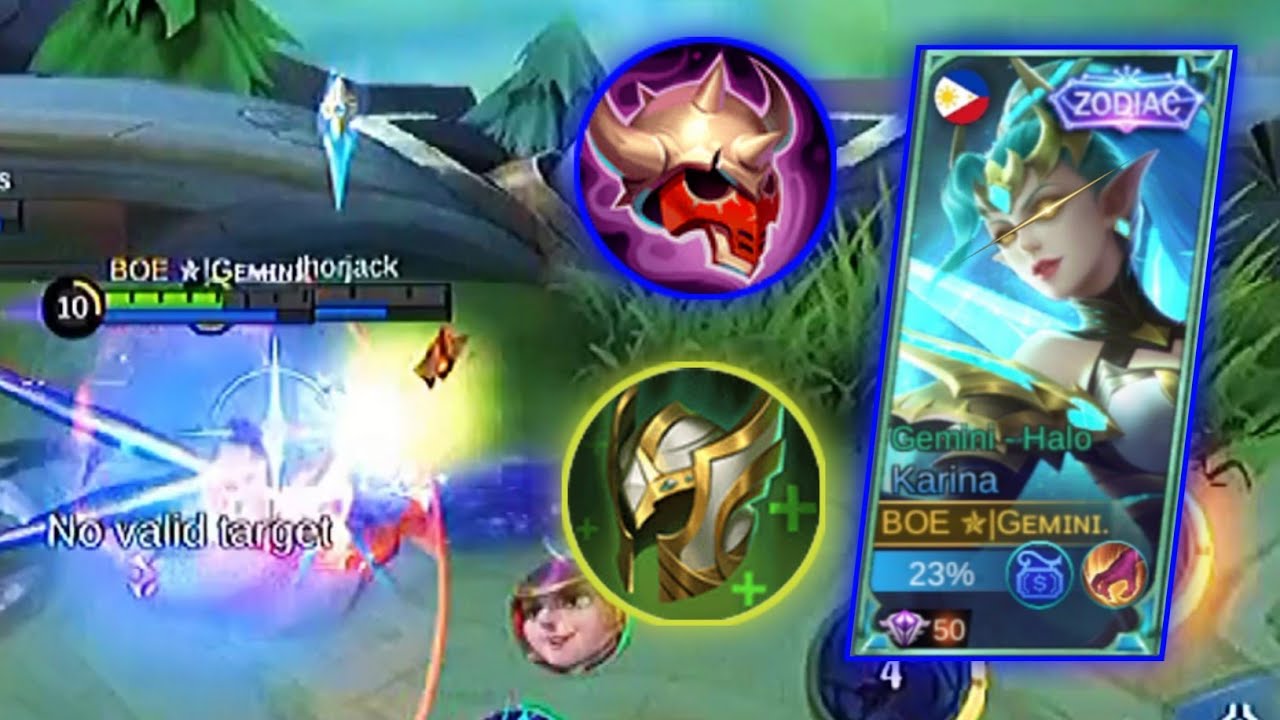 NEW!!! KARINA TANK BUILD FOR SOLO RANK!!! MLBB!!! - YouTube