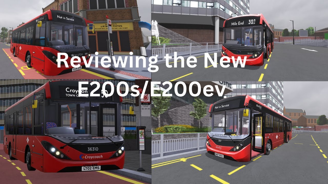 Roblox Croydon V1.3|Reviewing the New E200s/E200EV| Update - YouTube