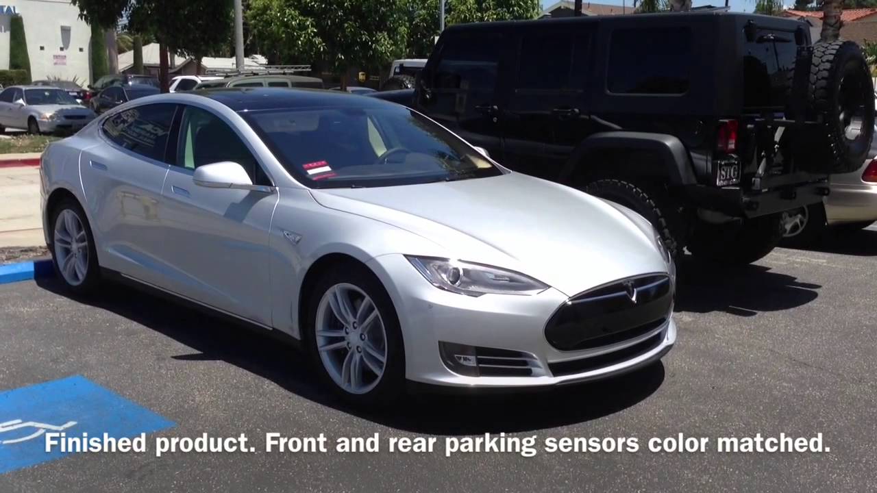 Tesla Model S Front and Rear Parking Sensors Installation 310.827.8121 ...