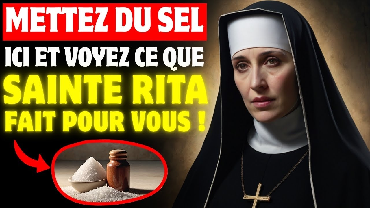 Placez du SEL BÉNI dans ce COIN de la maison et Sainte Rita apportera ...