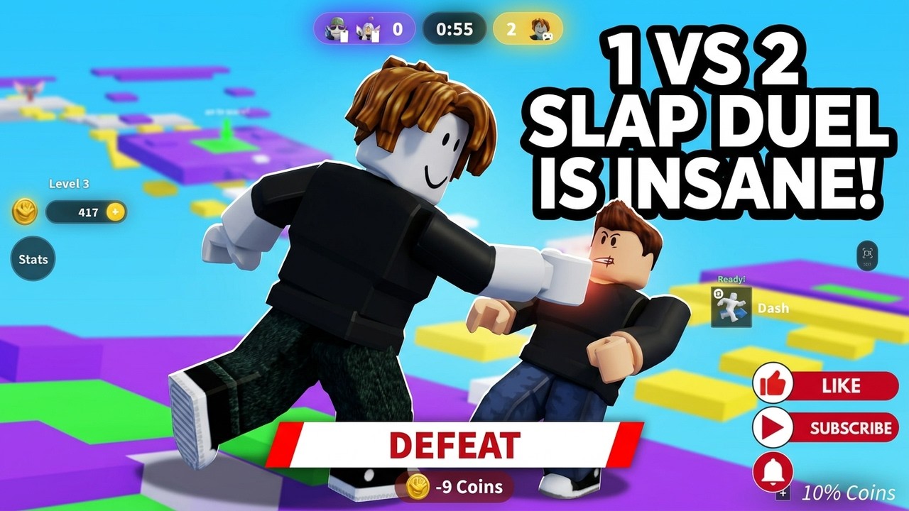 This 1 VS 2 SLAP DUEL is INSANE! - YouTube