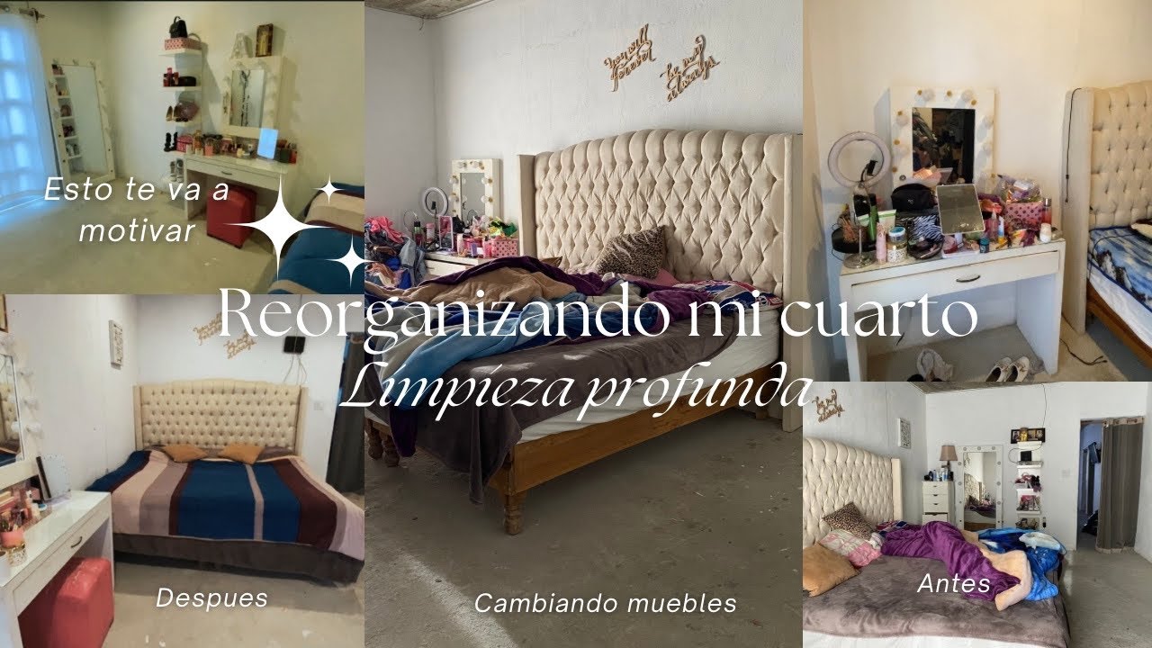 Organizando mi cuarto Movi 😱los muebles #limpiaconmigo #motivate # ...