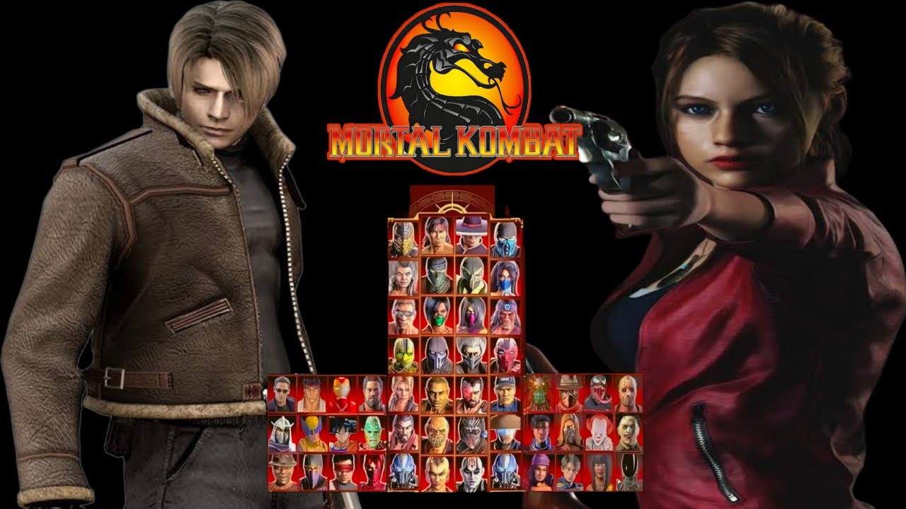 Mortal Kombat 9 - RESIDENT EVIL 4 LEON S KENNEDY & CLAIRE MOD - NEW Expert Tag Ladder Gameplay ...