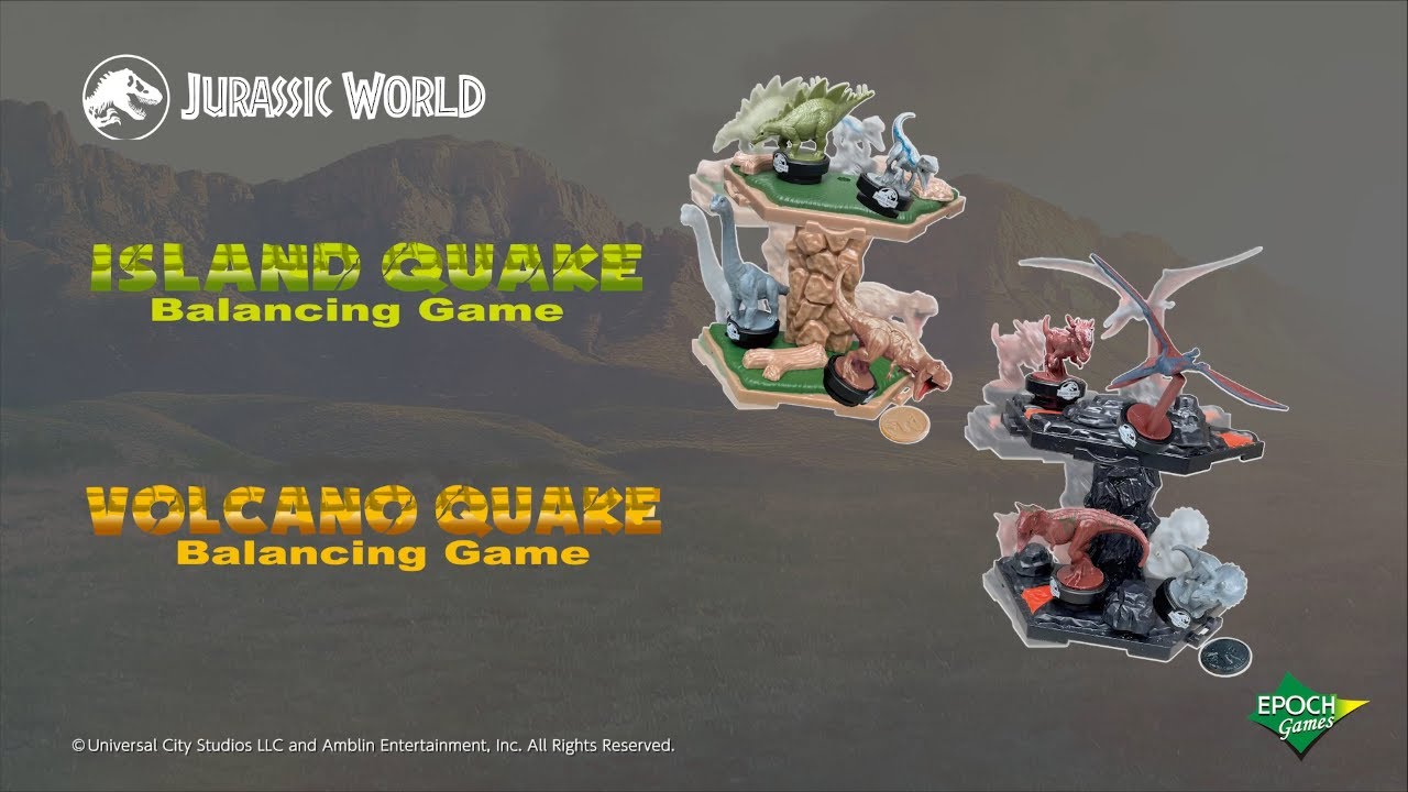Epoch Games | Jurassic World Volcano・Island Quake -Balancing Game ...