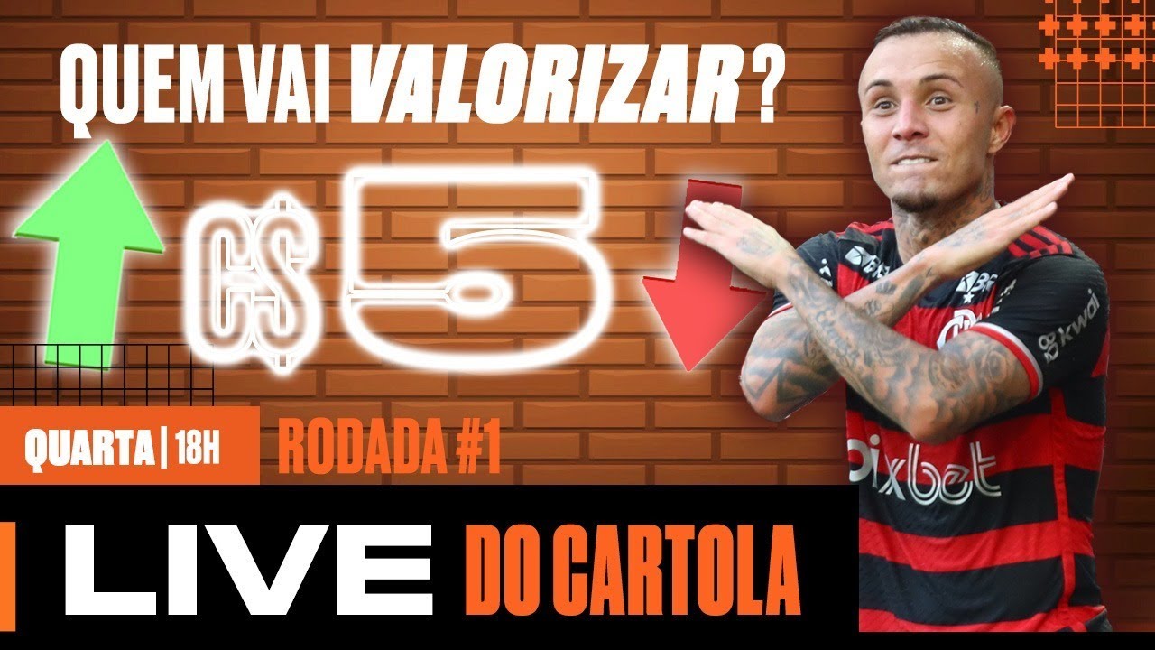 LIVE DO CARTOLA! Quer dicas pra valorizar? Vem tirar suas dúvidas pra 1ª rodada 🎩 - YouTube