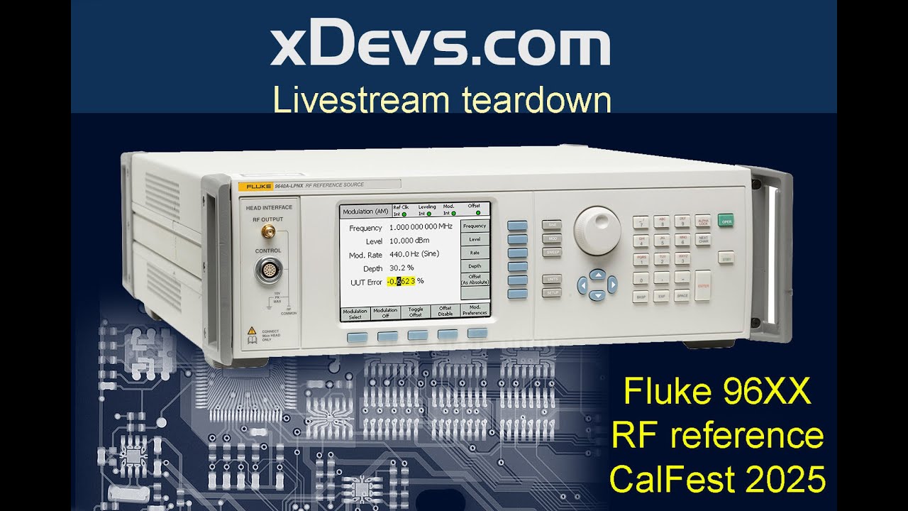 CalFest 2025 livestream - Fluke 9610A & Fluke 9640A repairs/teardown ...