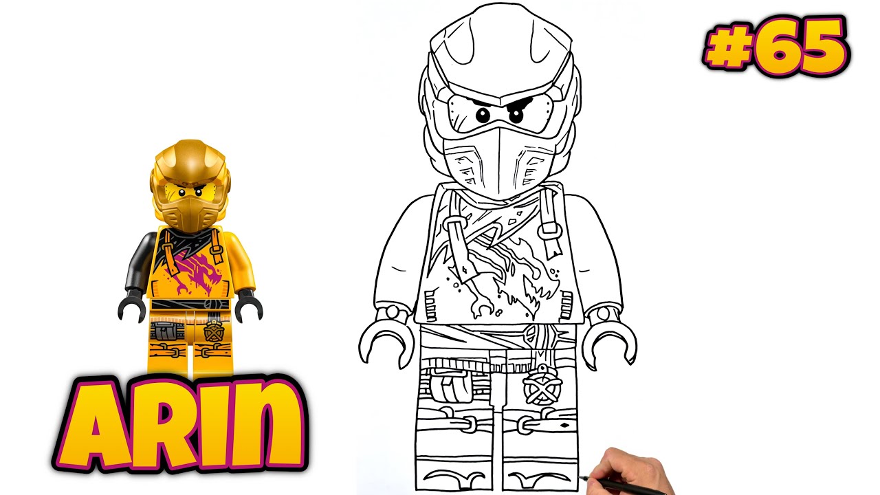 How To Draw ARIN | Ninjago | 100 DRAWING SERIES #drawing # ...