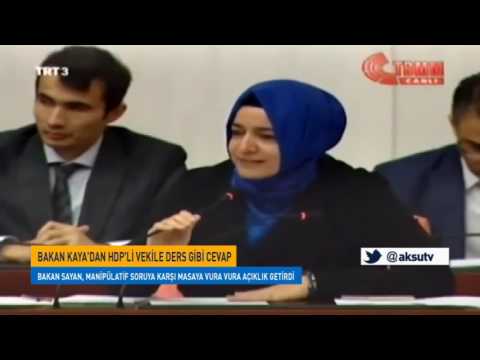 Bakan Kaya'dan HDP'li Vekile Ders Gibi Cevap