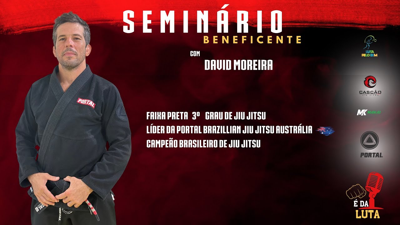 Seminário beneficente com David Moreira - Faixa Preta 3º grau BJJ - YouTube