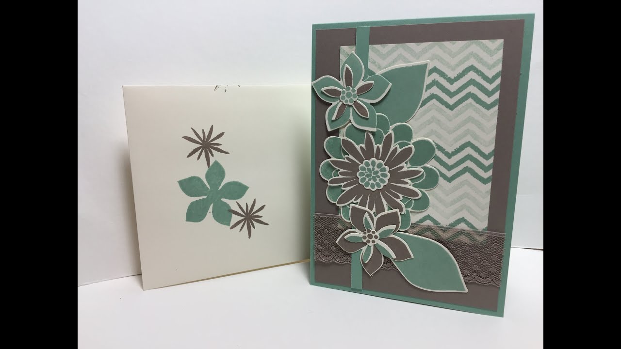 Ophelia Crafts a Two Tone Card - YouTube