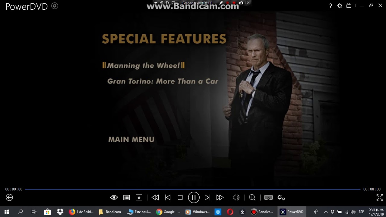 Menu From Gran Torino 2009 DVD - YouTube