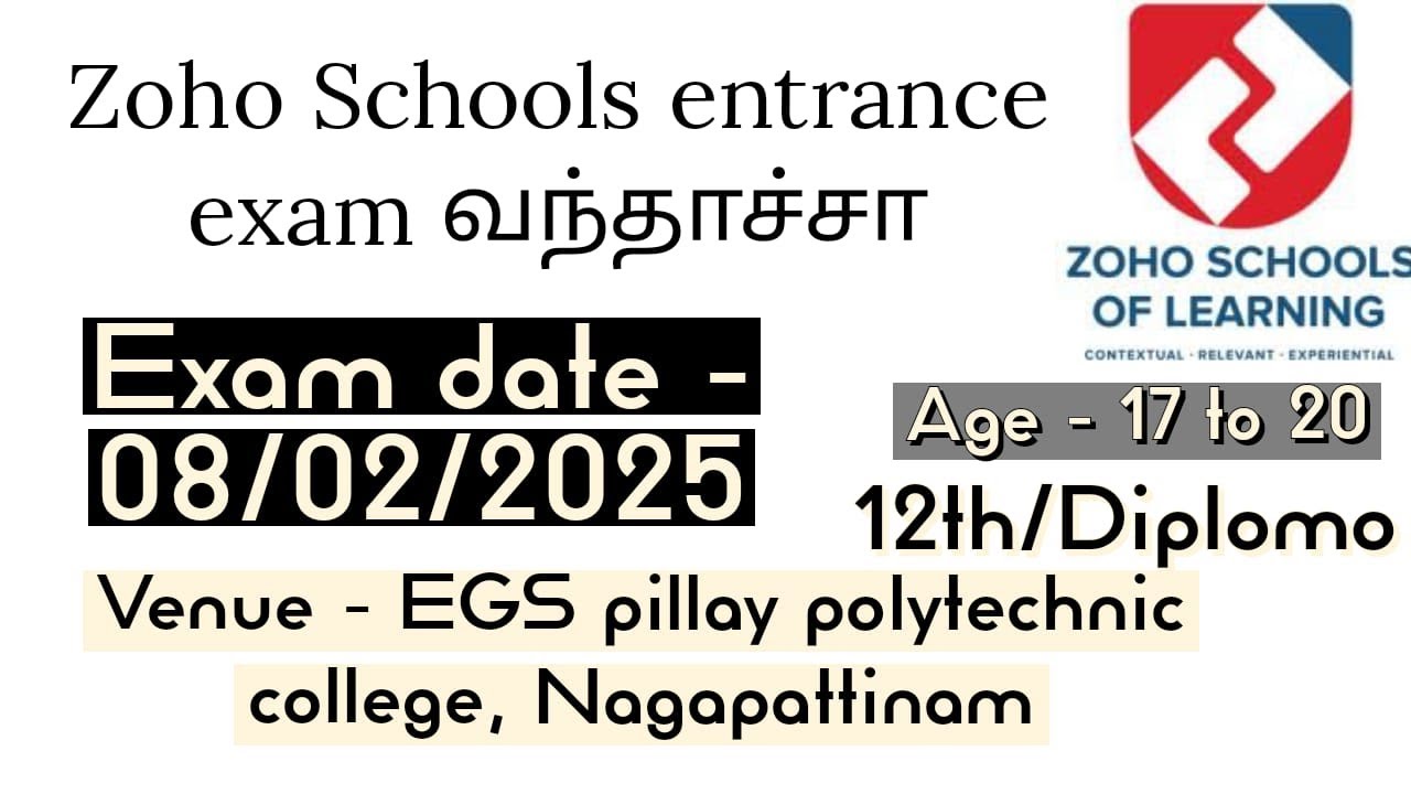 🚀 Zoho Schools Admission 2025 | No College Degree Needed! Apply After ...