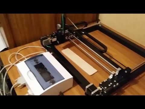 Лазерный ЧПУ выжигатель. - YouTube
