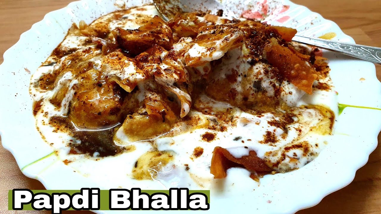 Delhi street style famous Papdi Bhalla recipe💞very soft Bhalle ka ...