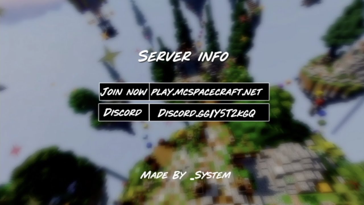 SpaceCraft | Server Trailer - Made by _System - YouTube