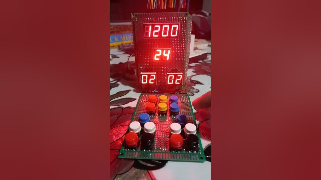 Game/Scoreboard (Arduino Project) 4 & 2 digits 7 segment with Push ...
