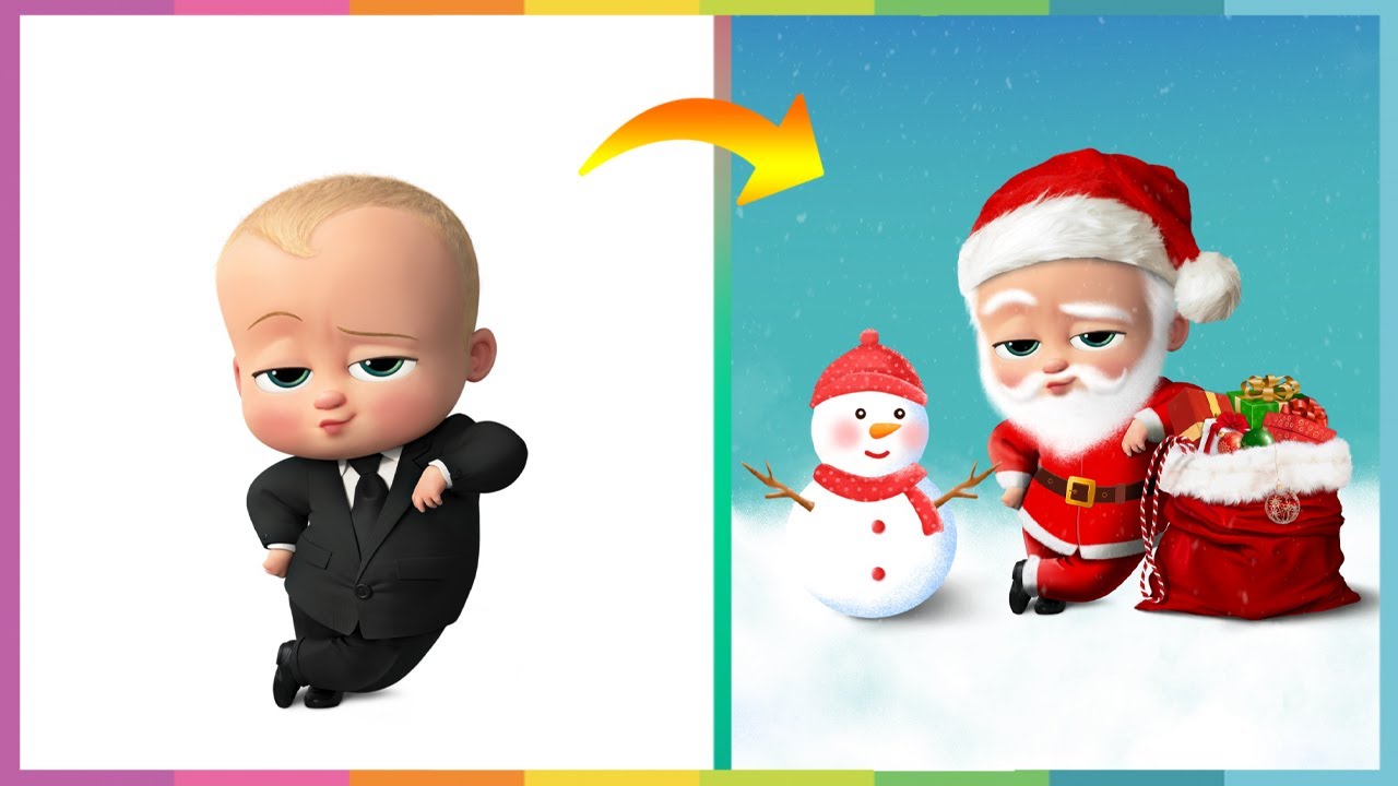 The Boss Baby Glow Up into Santa Claus | The Boss Baby Transformation ...