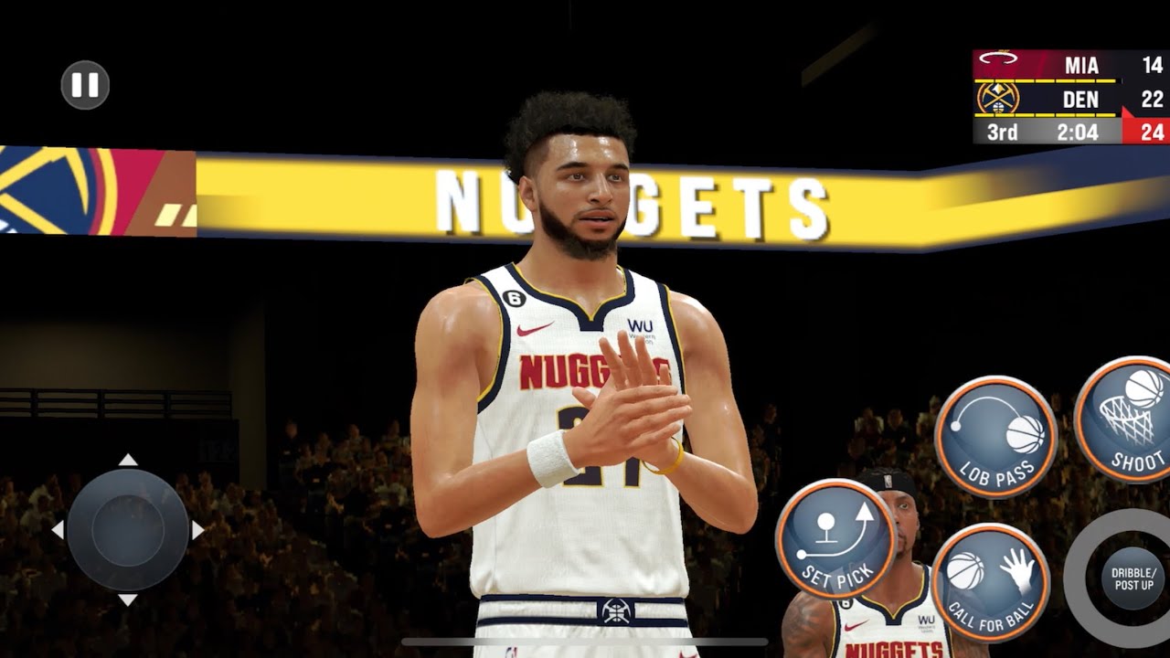 NBA 2K23 Mobile on iPhone 14 Pro Max: Miami Heat vs Denver Nuggets ...