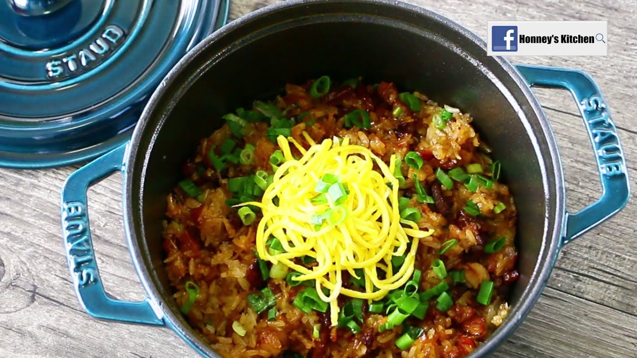 How to make Chinese Sticky Rice / Glutinous Rice with Dried Scallops ...
