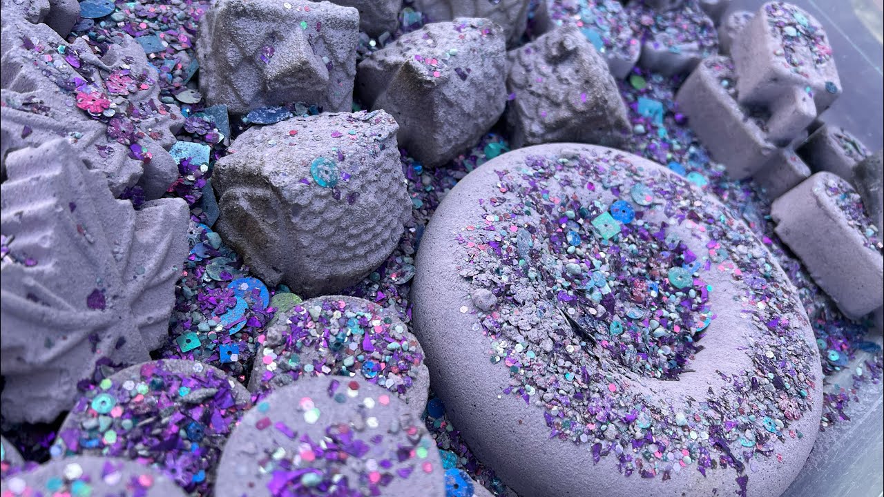 Purple GC reforms topped with glitter 💜 💜 💜 Oddly Satisfying/Gym Chalk ...