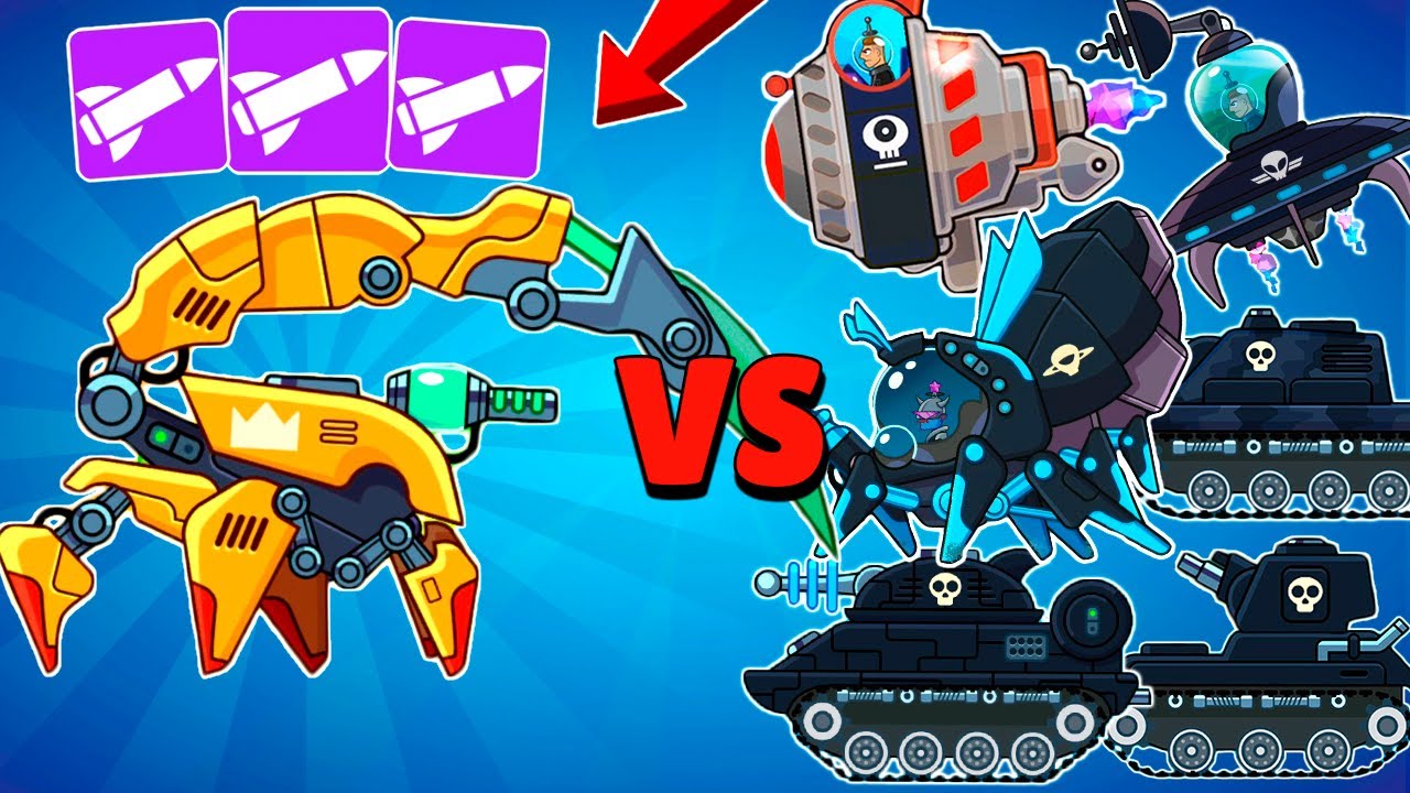 LEGENDARY TANK SCORPION and HOMING BULLET VS ALL BOSSES in Hills of ...