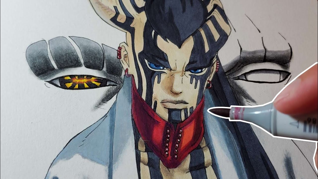 Drawing Jigen (Isshiki) from Boruto - YouTube