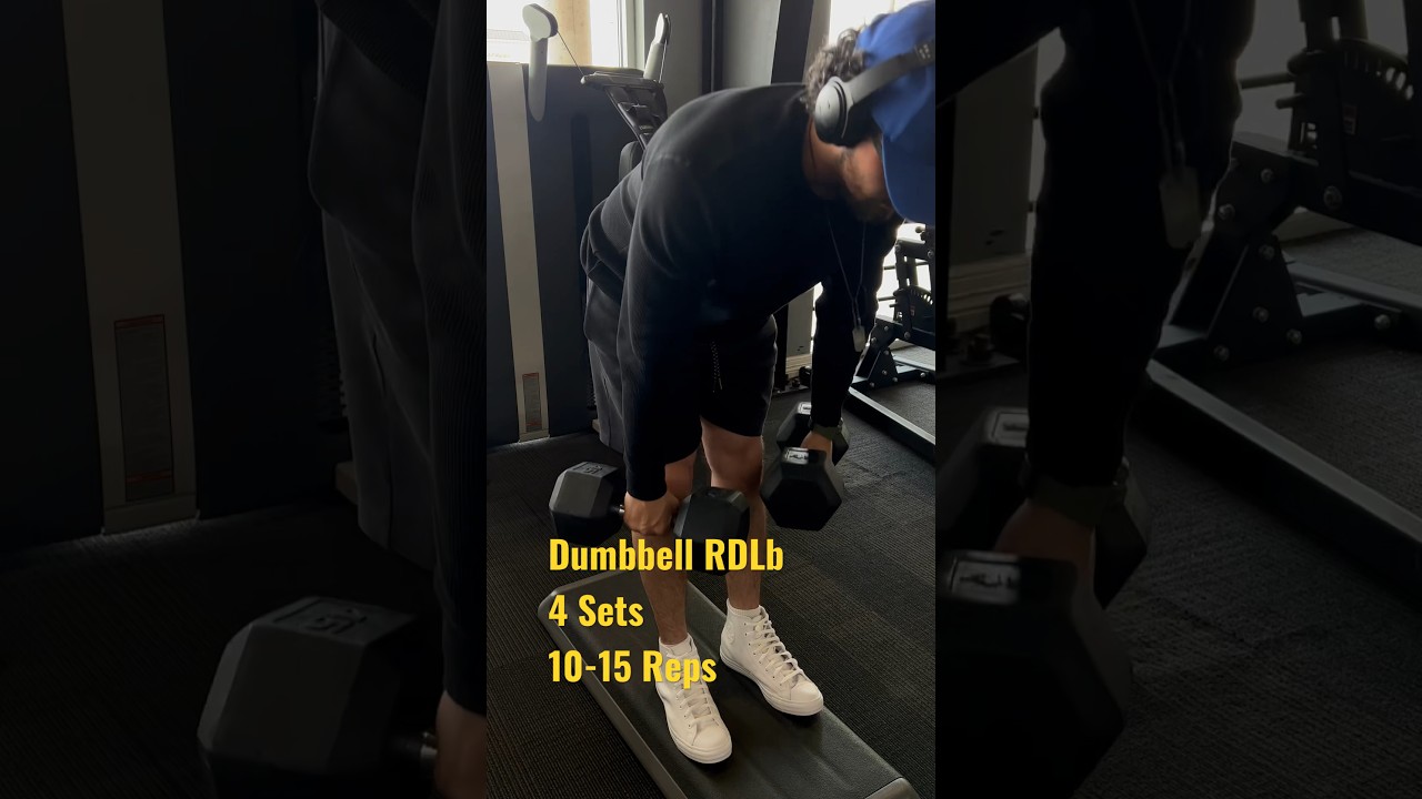 Dumbbell RDL For Hamstrings | Great Leg And Hamstring Builder Workout # ...