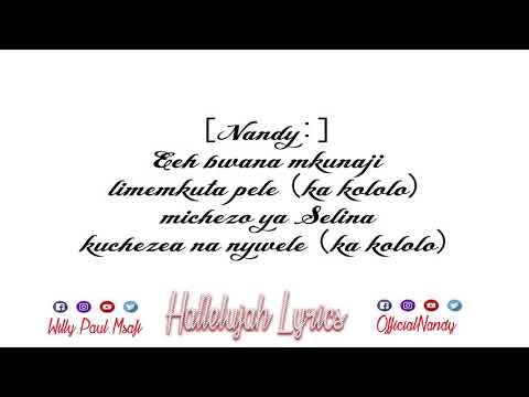 willy paul ft nandy Hallelujah Lyrics
