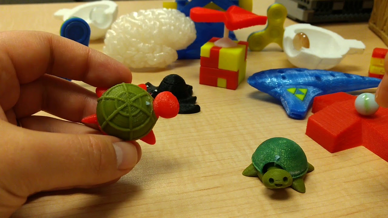 3D Printed Turtle Bobble Head - YouTube