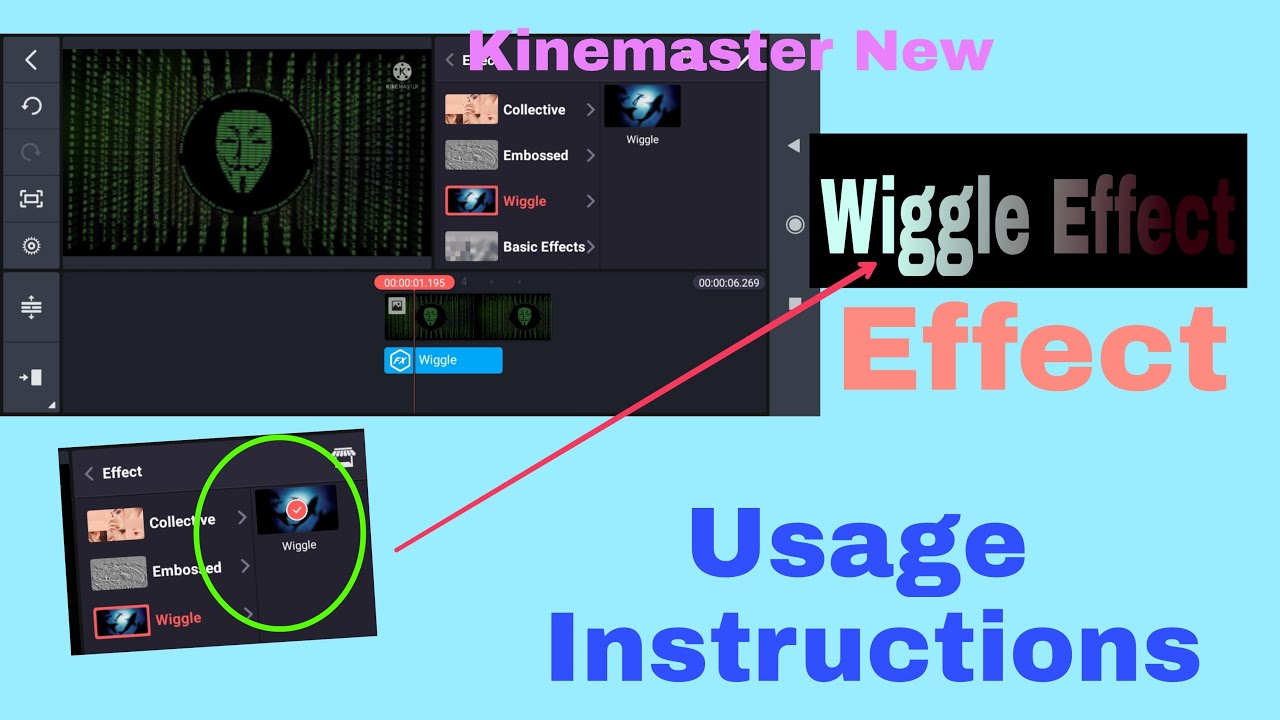 How to create/use new shake/ wiggle Effect in Kinemaster! Full Tutorial ...