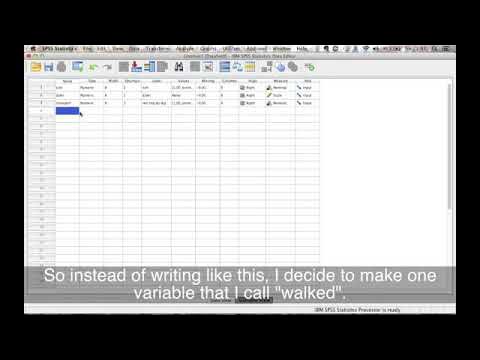 Introduction to SPSS - Enter variables in SPSS - YouTube