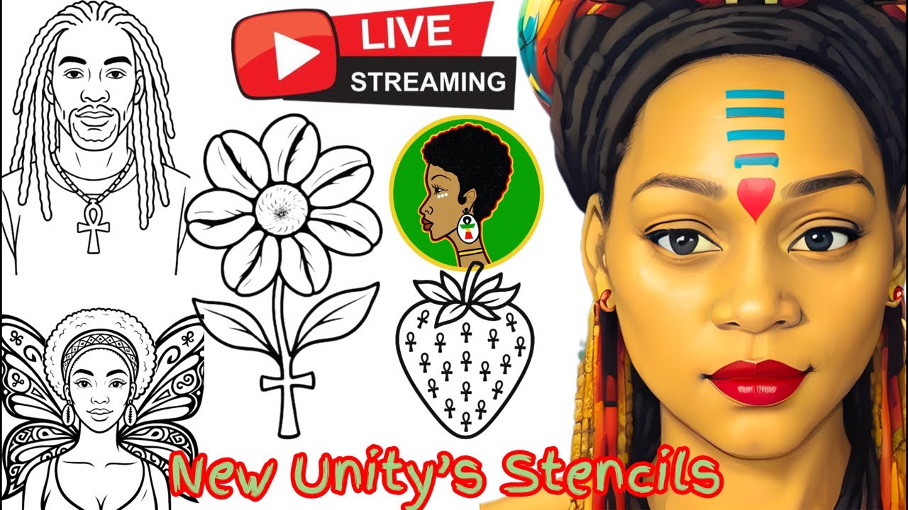 🌹Unity is Live (New Unity’s Stencils) How to use My stencils!! Hand ...