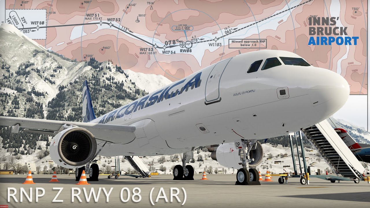 [P3D V5.1 HF1]FSLabs A320X RNP (AR) Rwy 08 LOWI - YouTube