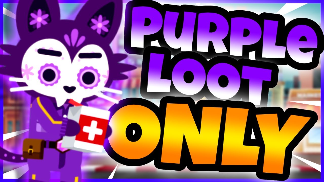 Purple Loot Only 💜 CHALLENGE in Super Animal Royale - YouTube
