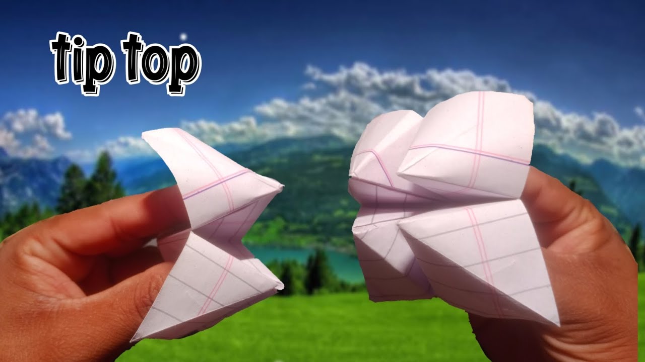 tip top paper toy || how to make tip top paper toy || mr. hand ...