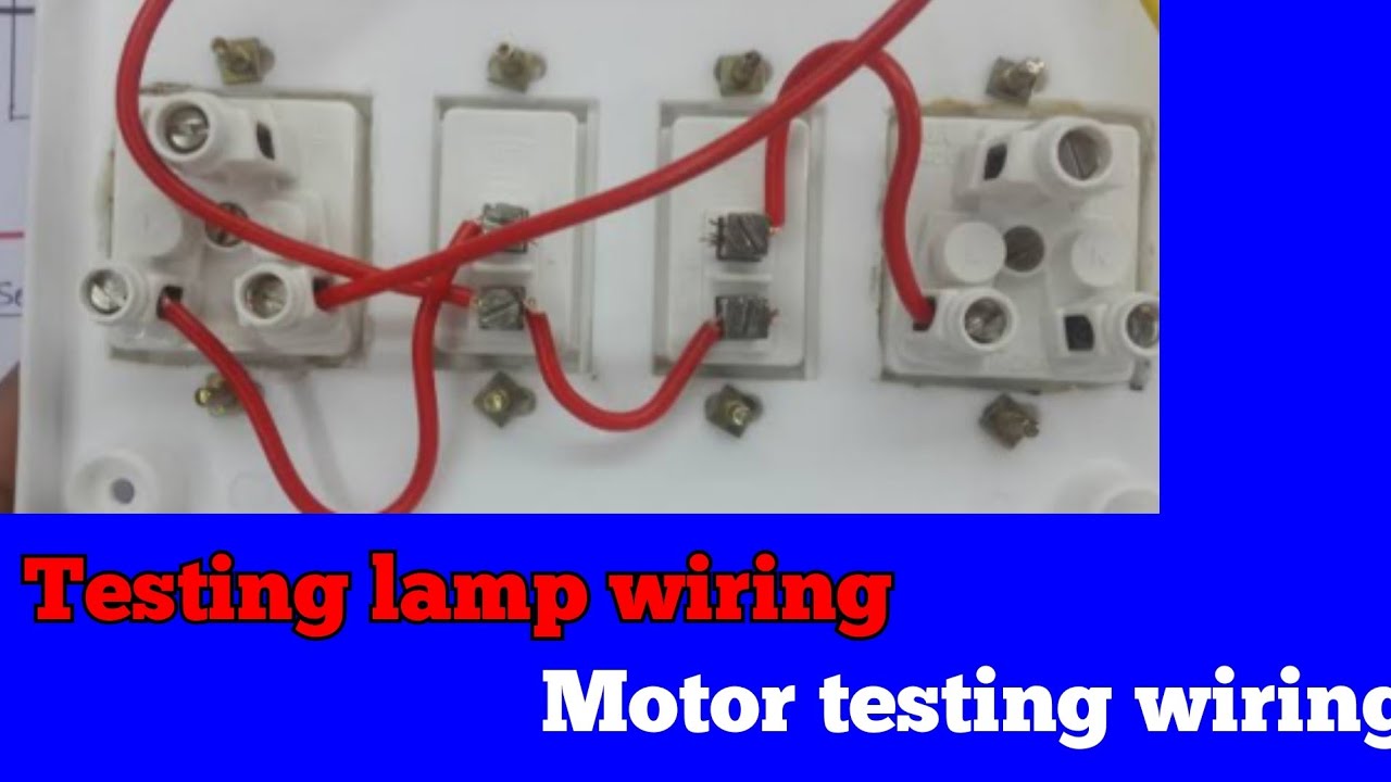 serise board connection testing lamp connection continuity test wiring ...