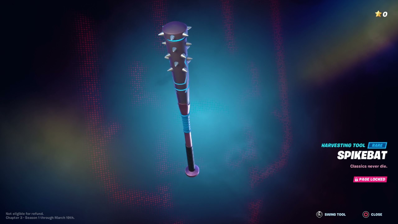 SPIKEBAT HARVESTING TOOL in FORTNITE Chapter 3 Season 1 - YouTube