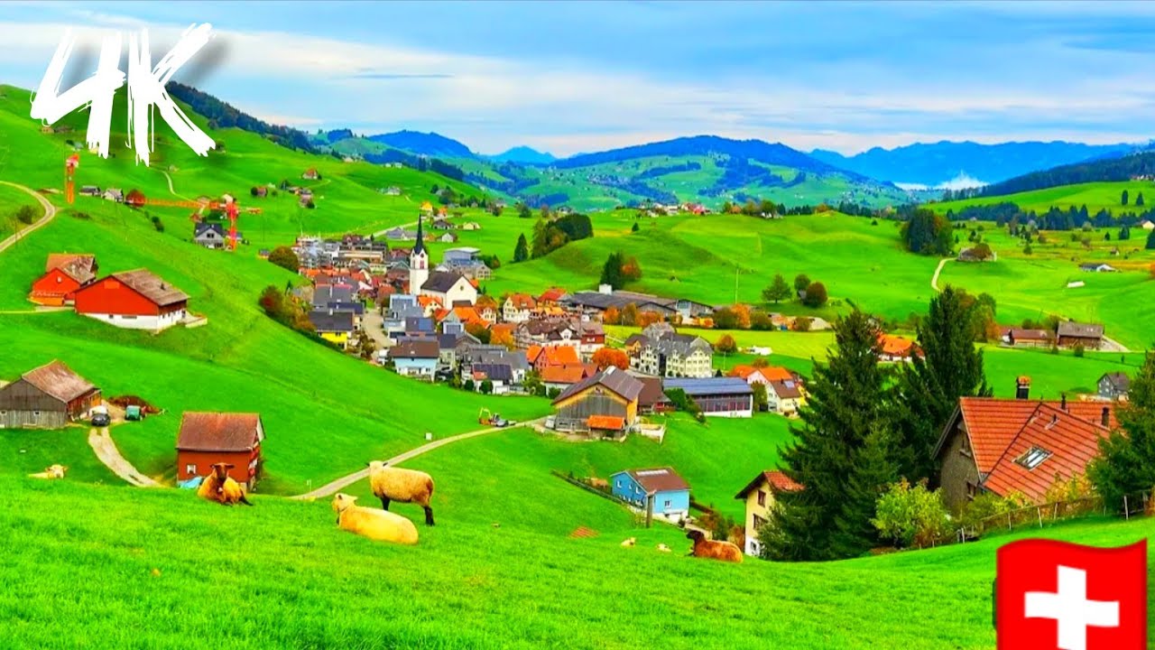 Switzerland Countryside - Heavenly beautiful Swiss villages - Relaxing ...