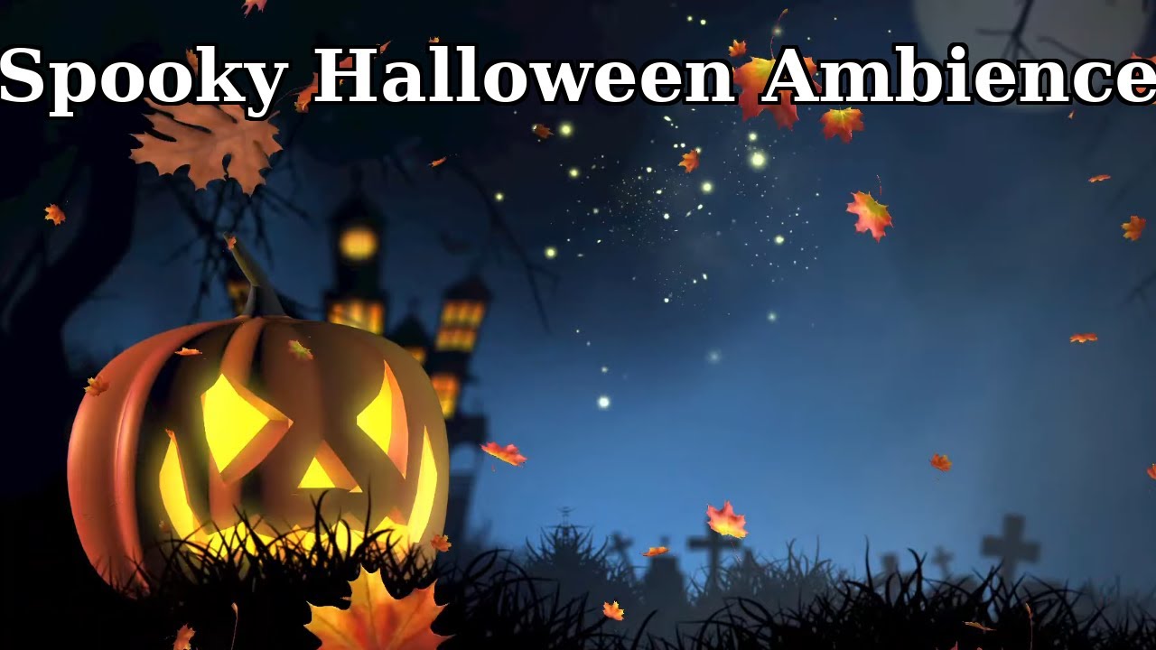 Spooky Halloween Ambience: Haunted Graveyard on Halloween Night (2 ...