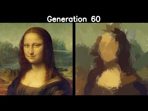 Genetic Algorithm (PyGAD) Paints Realistic Monalisa using Brush Strokes ...