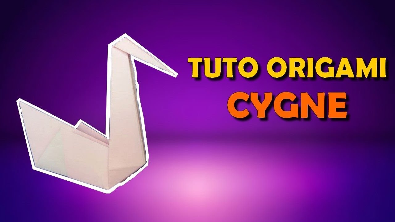 Faire un CYGNE en Origami (SWAN) - YouTube