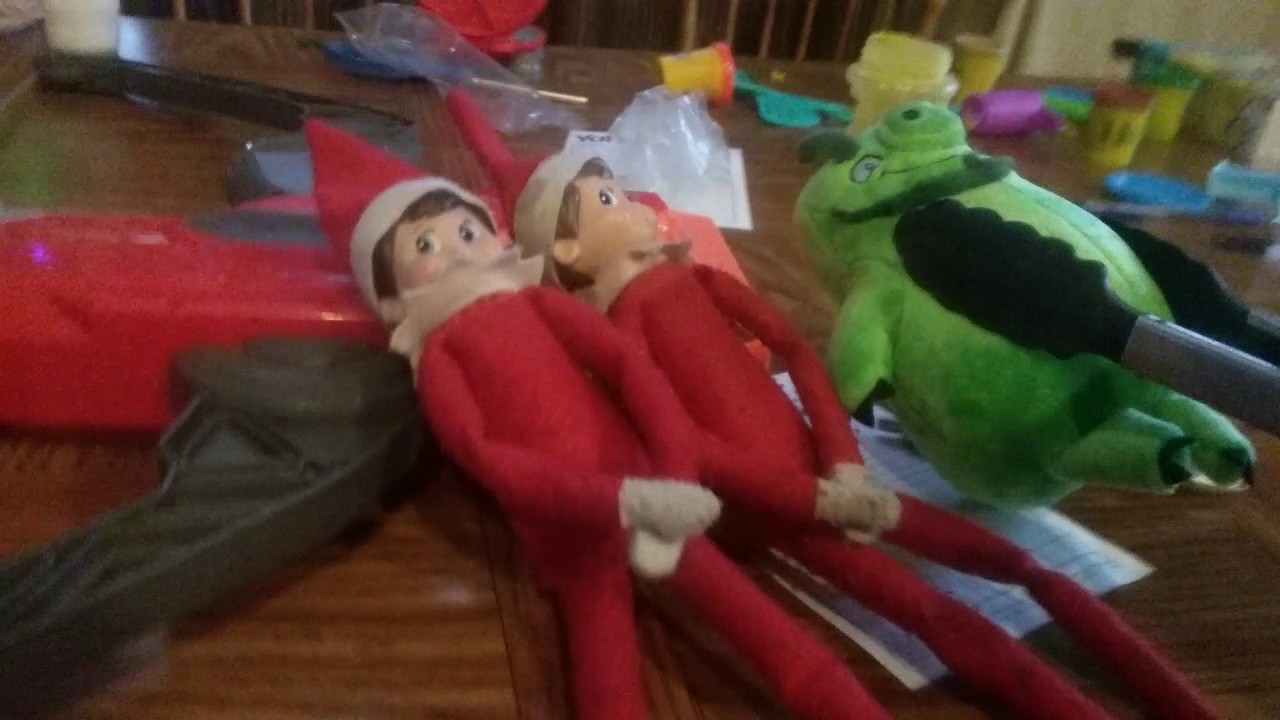 Elf's eating cheese balls. Elf on the Shelf day 31 2016 - YouTube